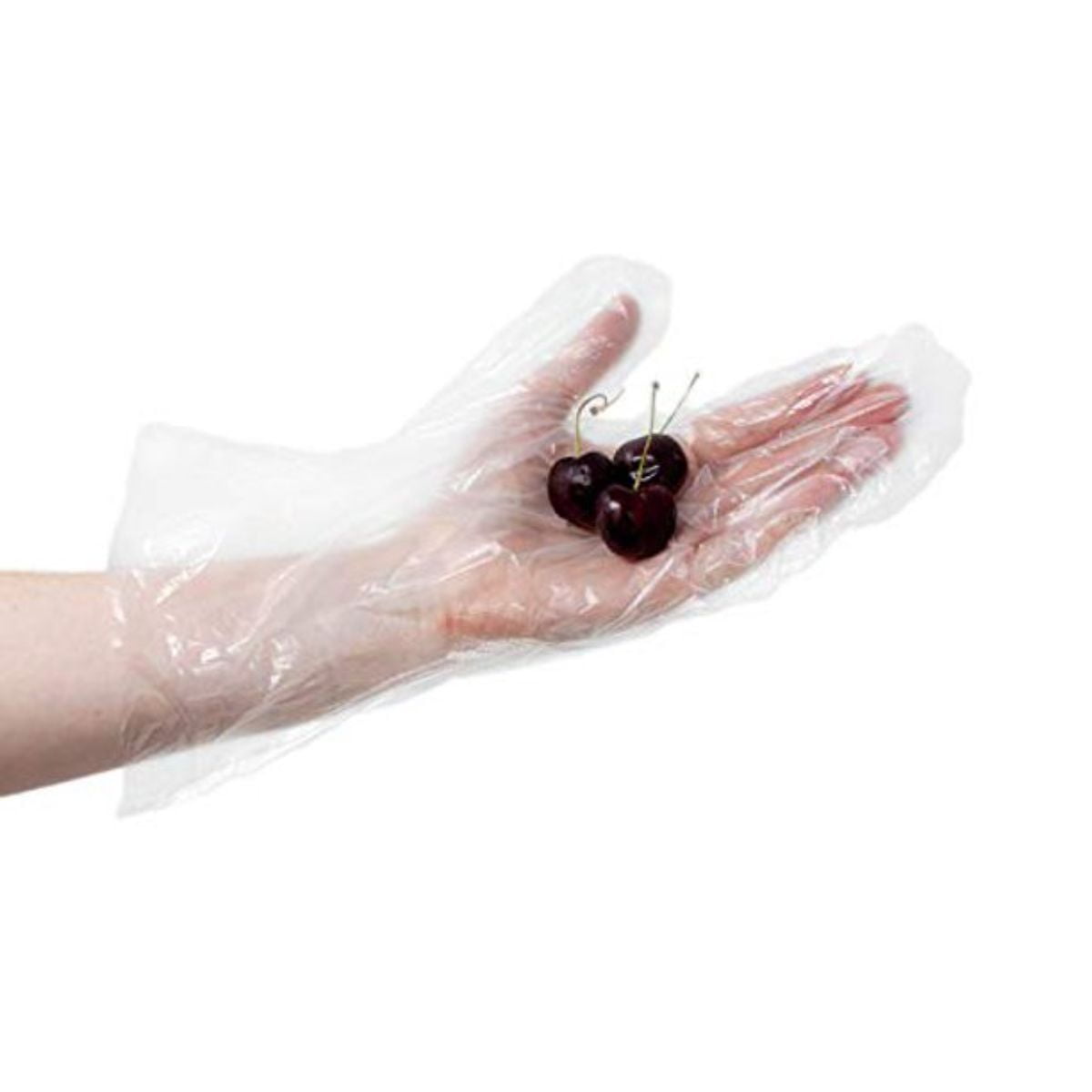 Safe Handler Disposable Long Cuff Food Handling Poly Gloves, OSFM, 11.5 ...