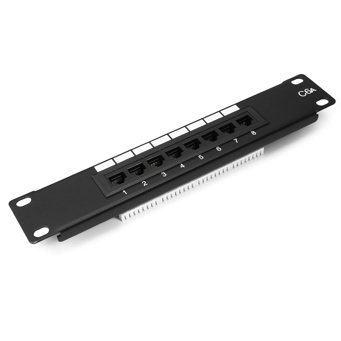 Buy 8 Ports Cat6A 1U 10inch Unsheilded UTP RJ45 Rack Mount LAN Network ...