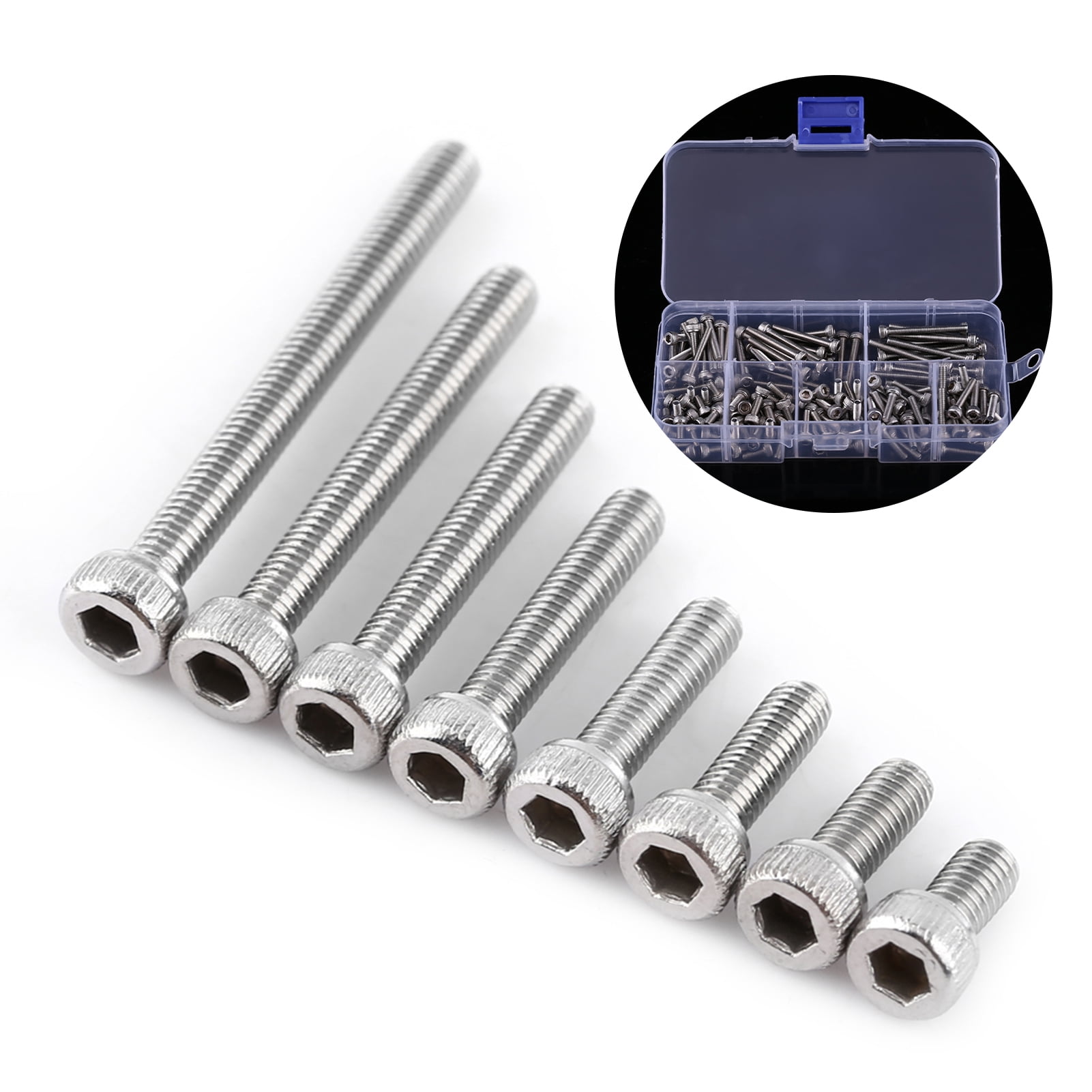 JUEGO DE TORNILOS DE CABZA HUECA HEXAGONAL DE ACERO INOXIDABLE 304 CON ...