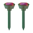 2 Pack Solar Mole Repeller Gopher Deterrent Outdoor Groundhog Repellent ...