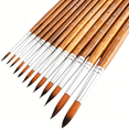 CCOCC Artist Watercolor Paint Brushes, Round Pointed Tip Paint Brushes ...