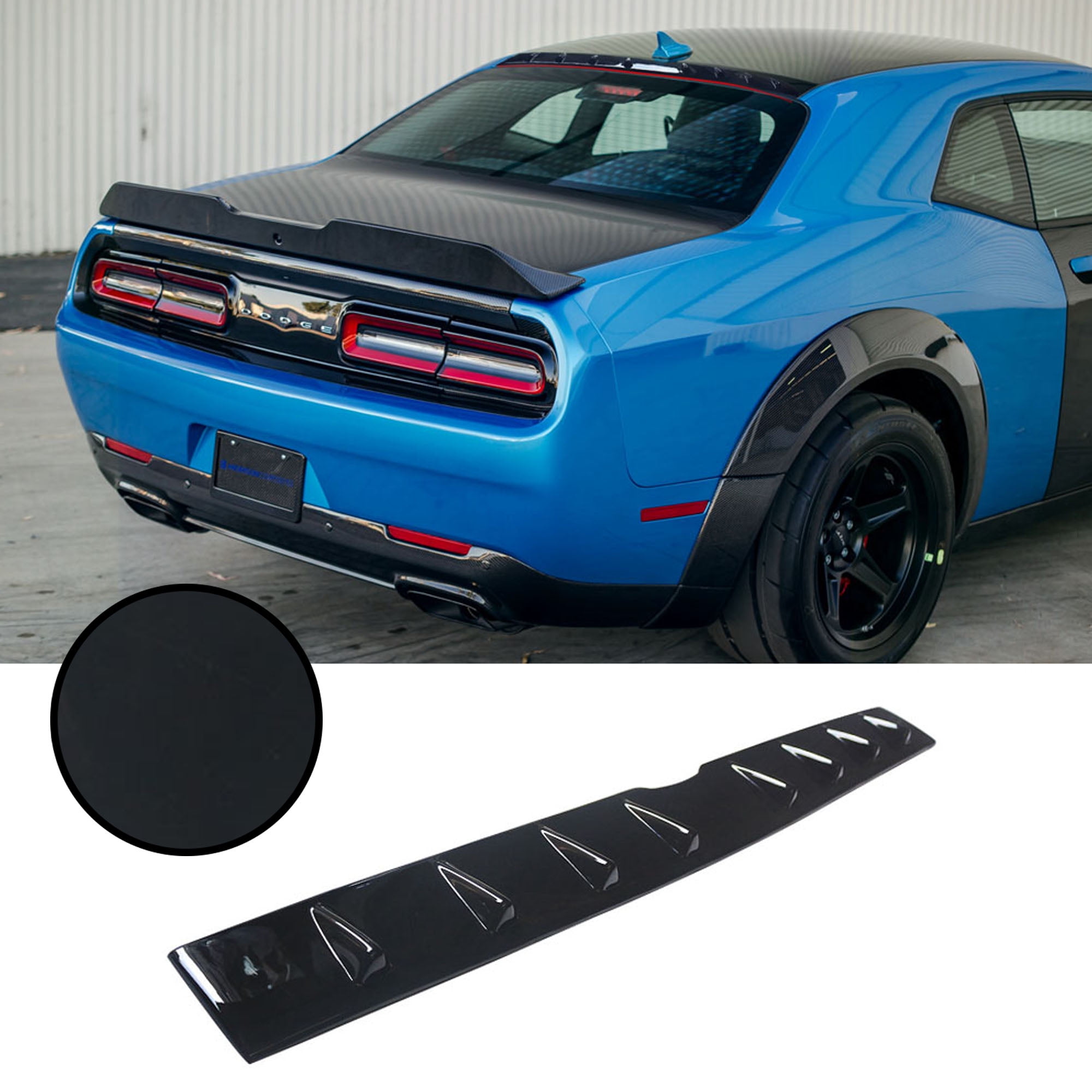 NINTE Rear Window Roof Spoiler for 2008-2020 Dodge Challenger Gloss ...