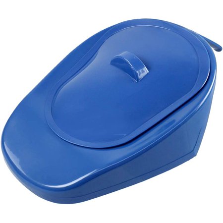 Bedpan with Lid - Firm,Thick & Stable Bed Pan for Bedridden,Pregnant ...