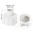 Uxcell 50mm to 20mm ID PVC Reducer Pipe Fitting Straight Adapter ...