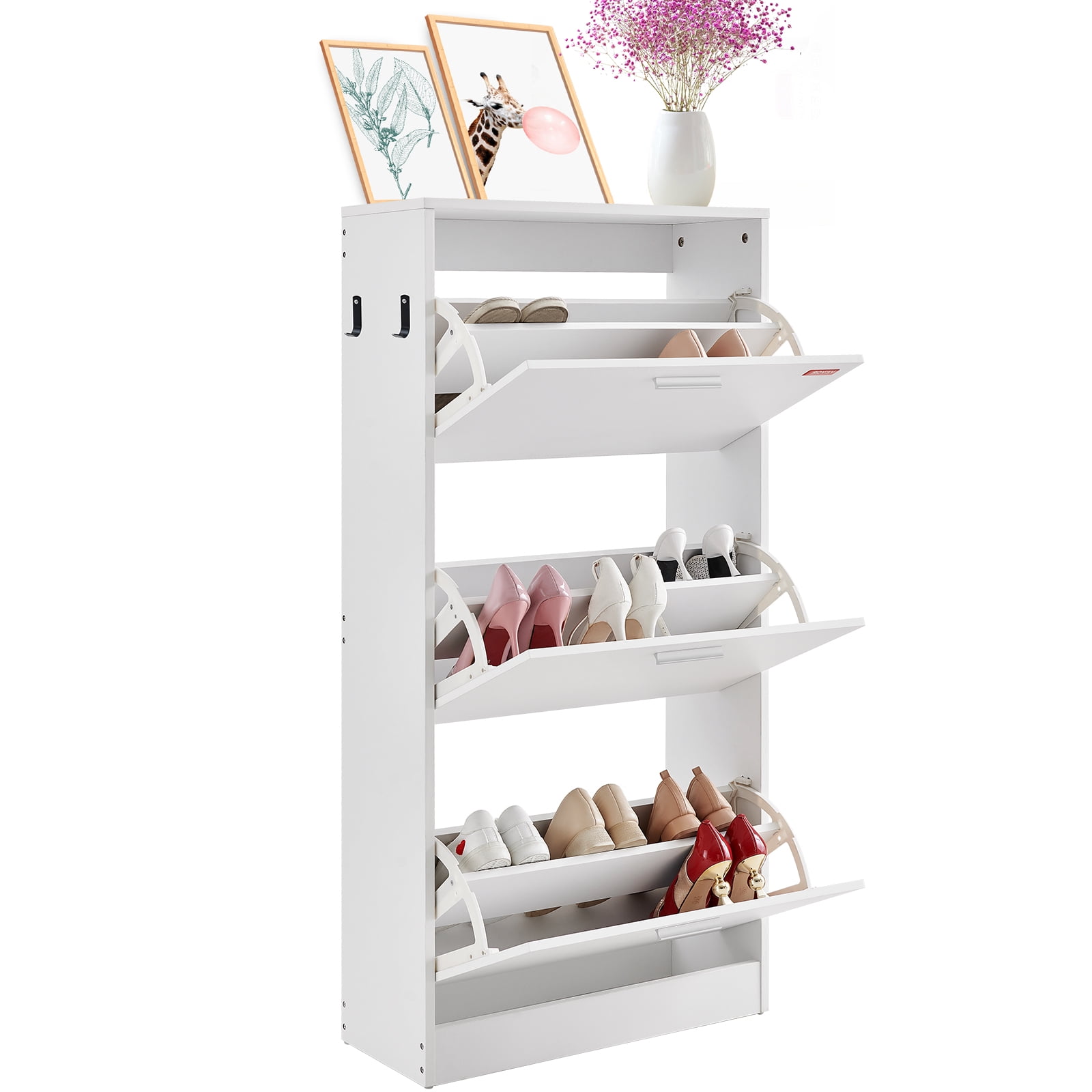 Click here for Vevor Shoe Cabinet With 3 Flip Drawers  Shoe Stora... prices