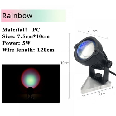 Elegantoss Rotating LED Strobe Bulb Changing Mult-Color Crystal Stage ...