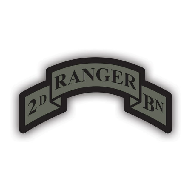 Subdued 2nd Ranger BN Sticker Decal - Self Adhesive Vinyl ...