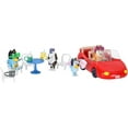 Bluey's Escape Convertible Figure Set (Includes: Bluey, Chilli, Bandit ...