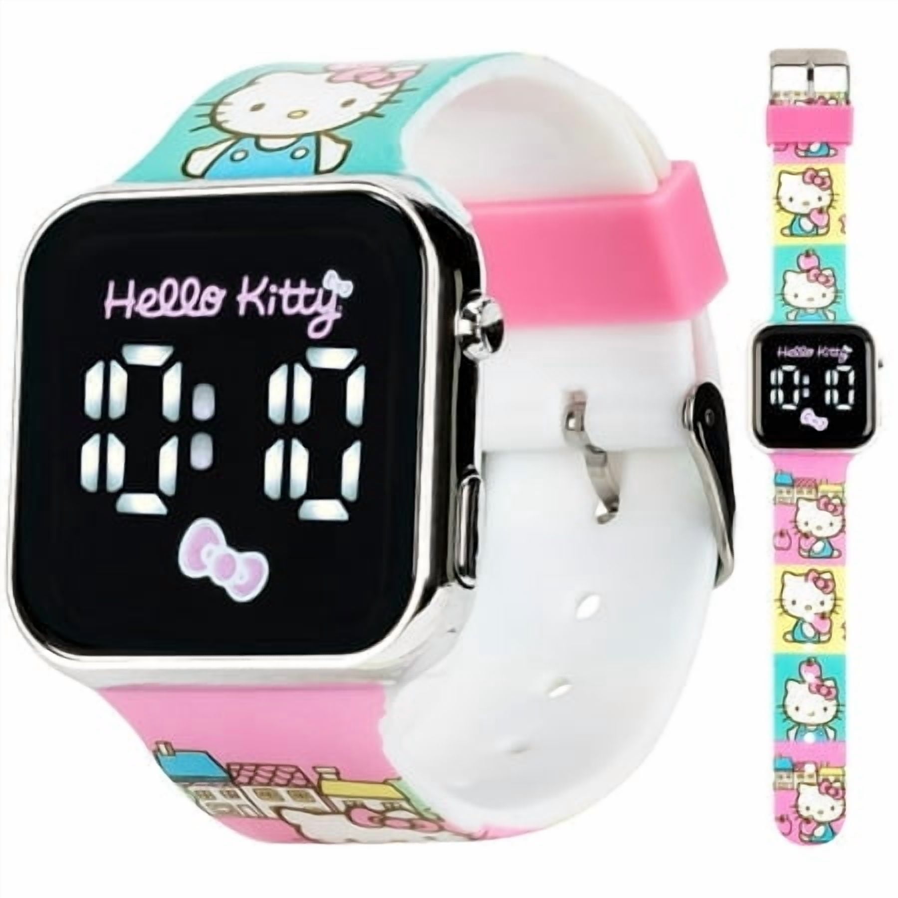 Click here for Accutime Hello Kitty Led Kids Watch - Silver Plast... prices