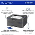 HL-L2405W Wireless Compact Monochrome Laser Printer with Mobile ...