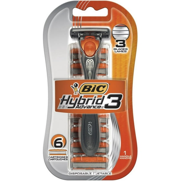 BiC Hybrid Advance for Men, Shaver System 1 ea (Pack of 4) - Walmart ...