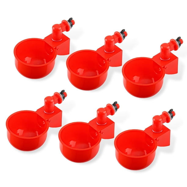 Amdohai Automatic Chicken Water Cup Waterer Bowl Kit Farm Coop Poultry ...