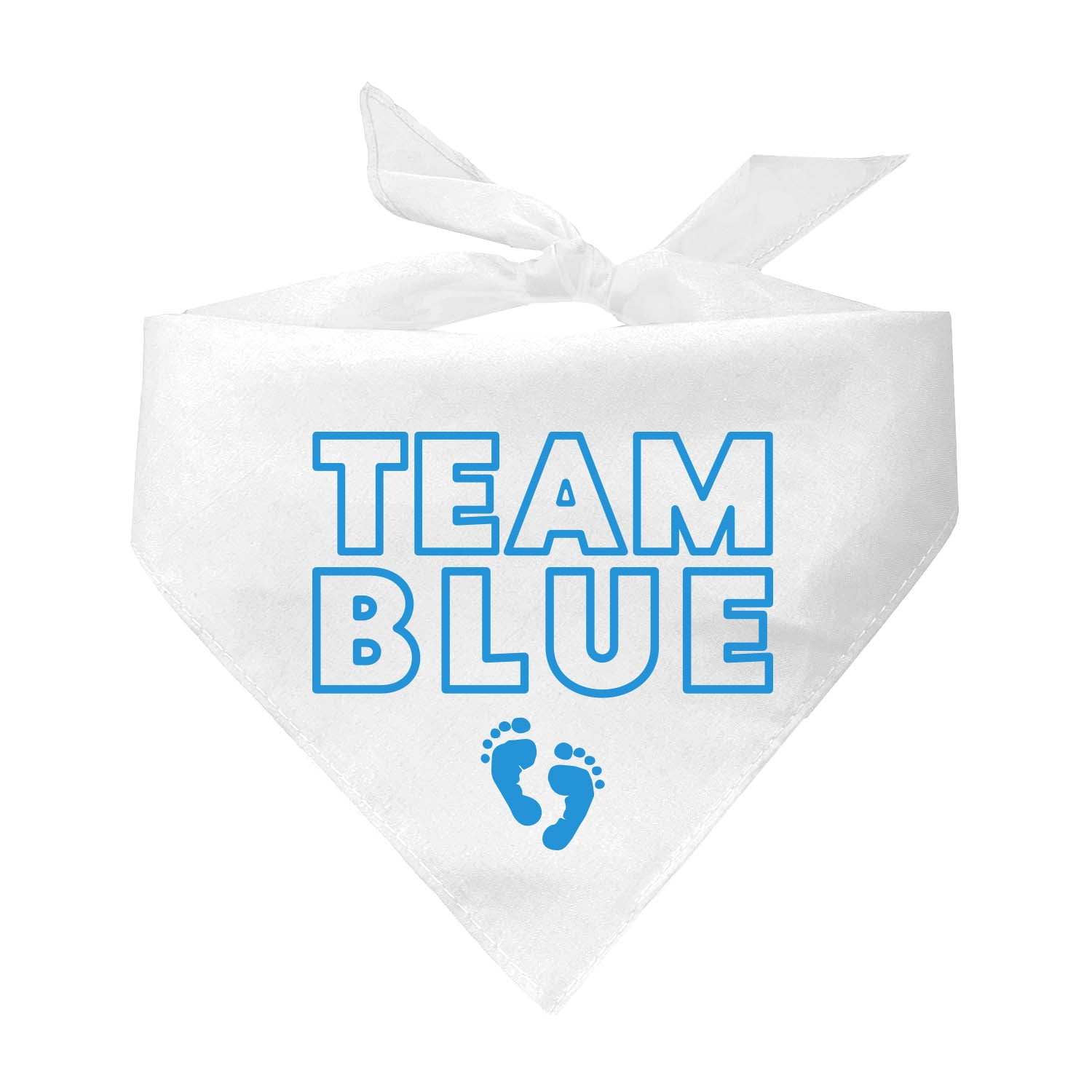 Team Blue / Team Pink in Color Printed Gender Reveal Triangle Dog ...