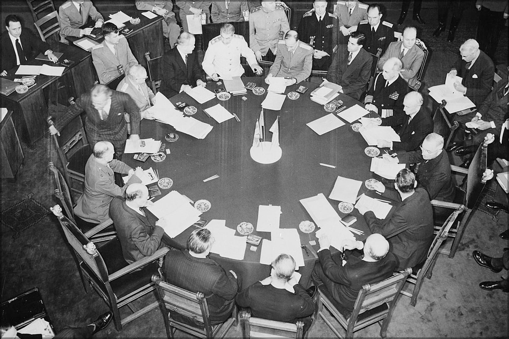 24"x36" Gallery Poster, Potsdam Conference, president harry Truman ...