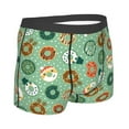 Balery Christmas Donuts Men's Boxer Briefs, Soft and Breathable Cotton ...