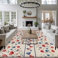 6x9 Area Rugs for Living Room, Independence Day Non Slip Area Rugs for ...