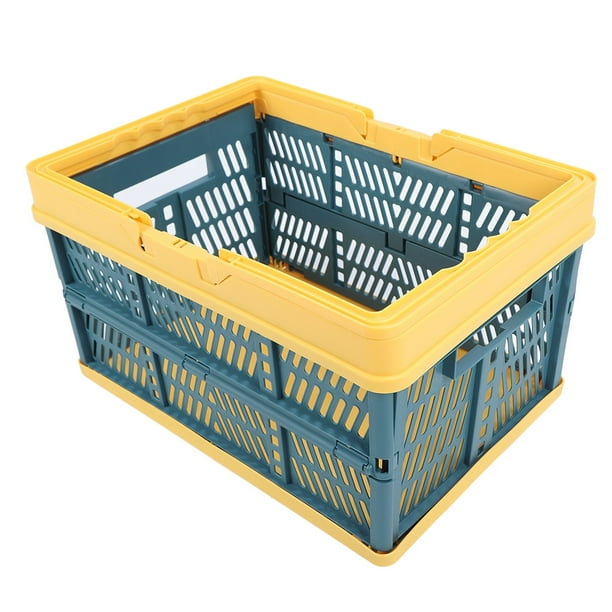 Foldable Plastic Shopping Basket Collapsible Grocery Shopping Baskets ...