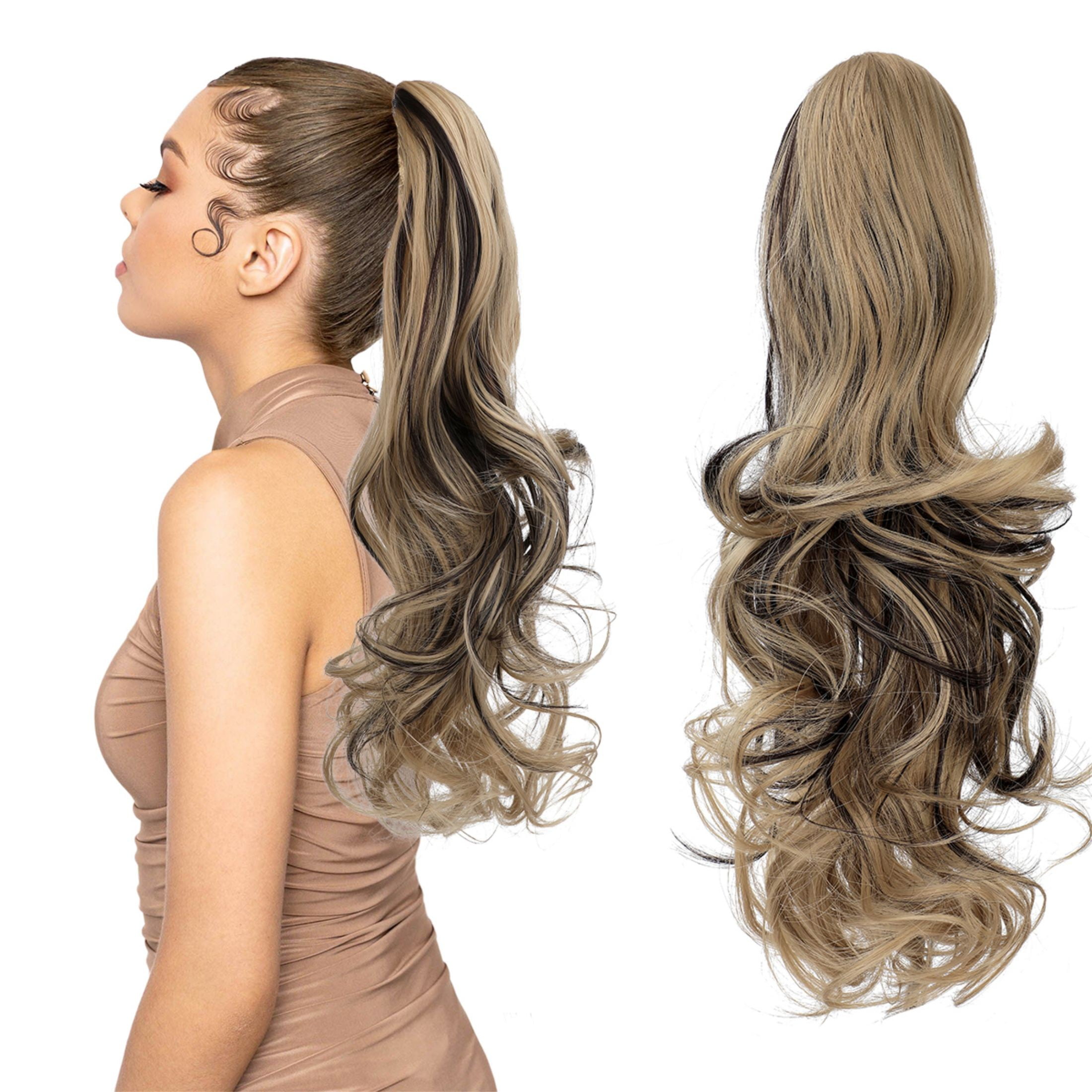 AynnQueen Ponytail Extension Claw Clip in Pony Tails Hair Extensions ...