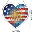 Acrylic Heart-Shaped Puzzle Hanging Ornament with Independence Day ...