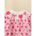 Byoo Valentine's Day Newborn Girls Bodysuits Heart Print Long Sleeve O ...
