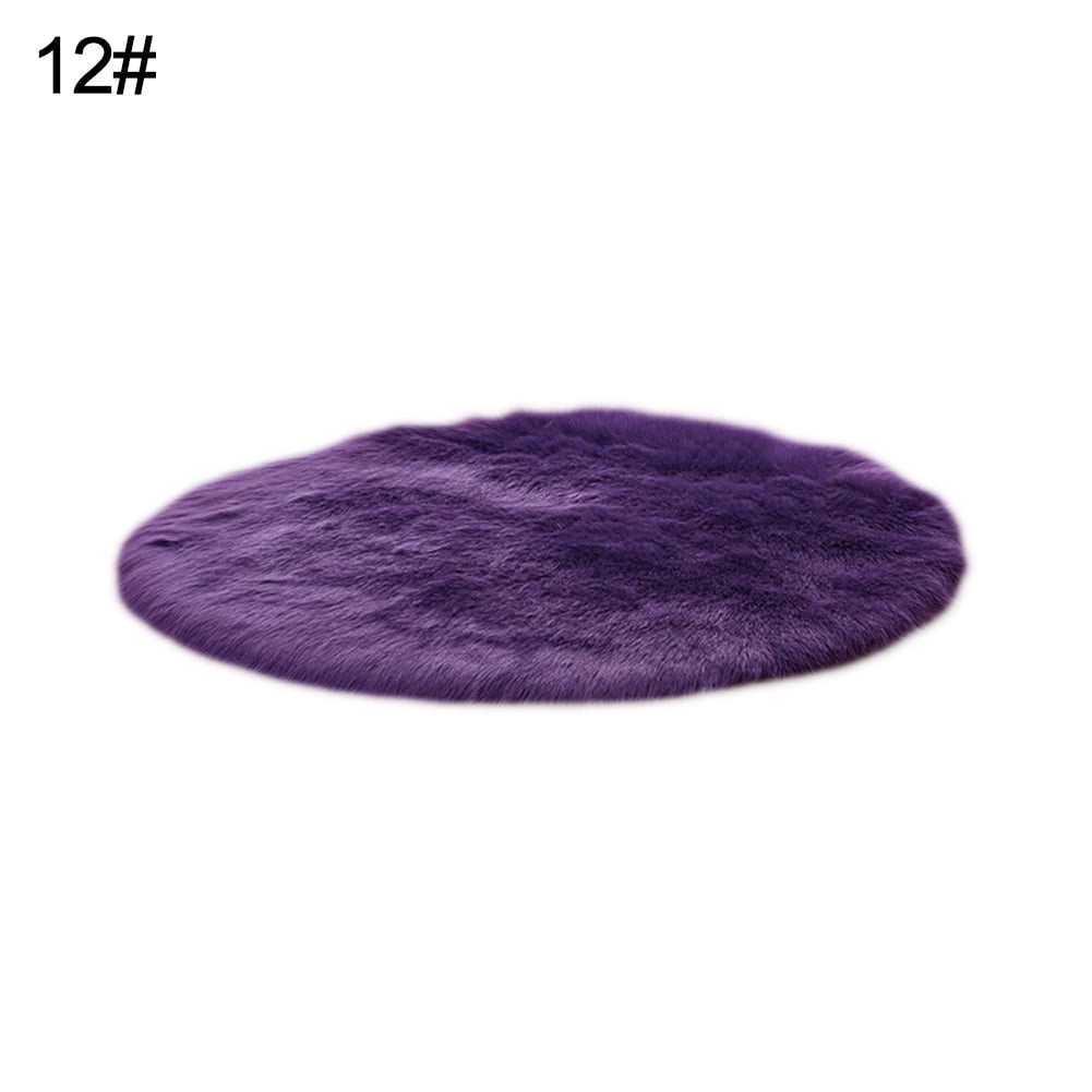 Hesroicy Home Bedroom Floor Round Soft Fluffy Seating Chair Sofa Rug ...