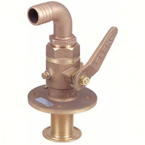 Perko Cast Bronze Seacock with 90 Degree Curved Hose Adapter - Walmart.com