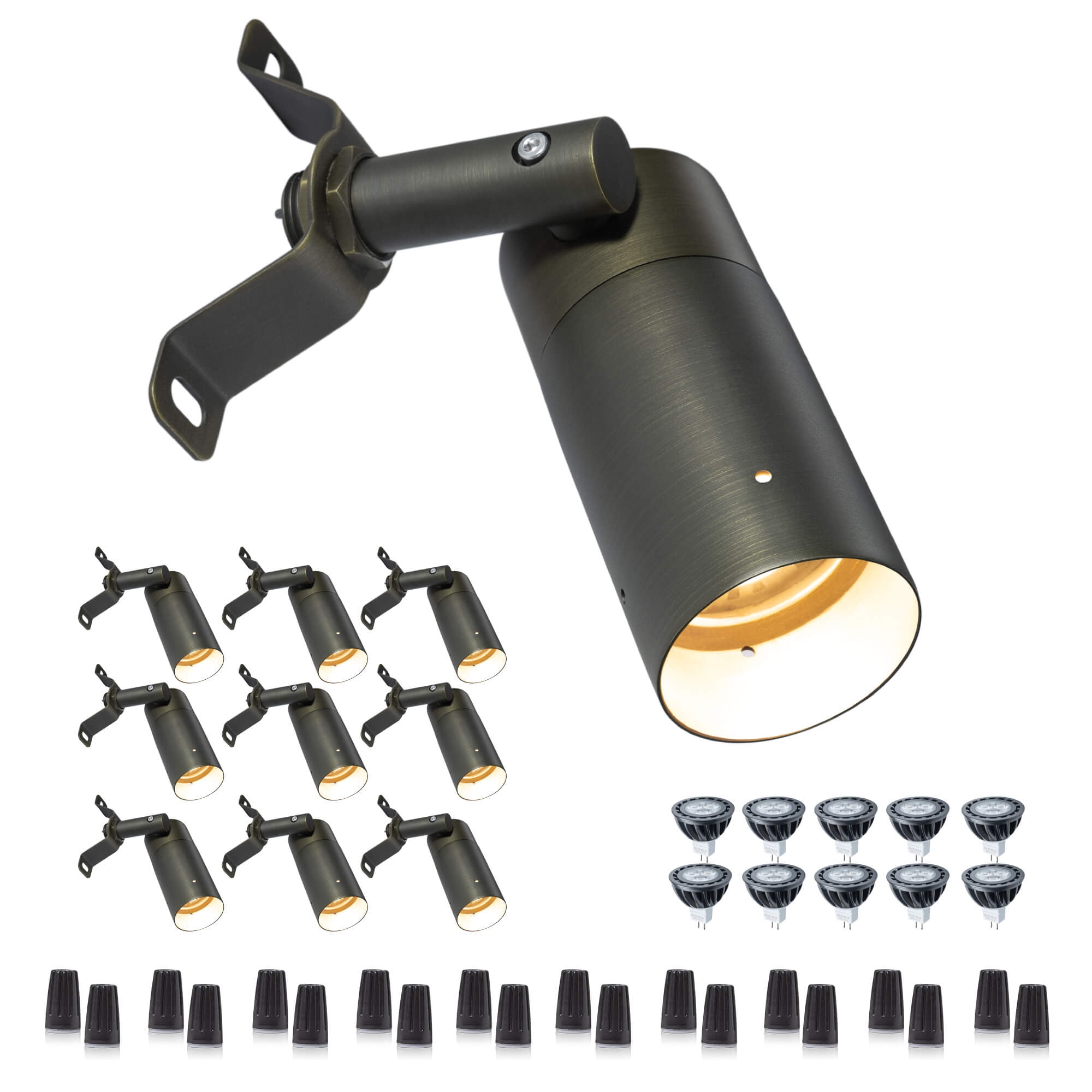 Gardenreet Brass Low Voltage Spot Downlights, 12V Outdoor LED Landscape ...