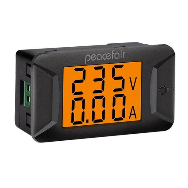 LCD Display Digital Voltmeter Ammeter, 400V 100A Orange Backlight Pzem ...