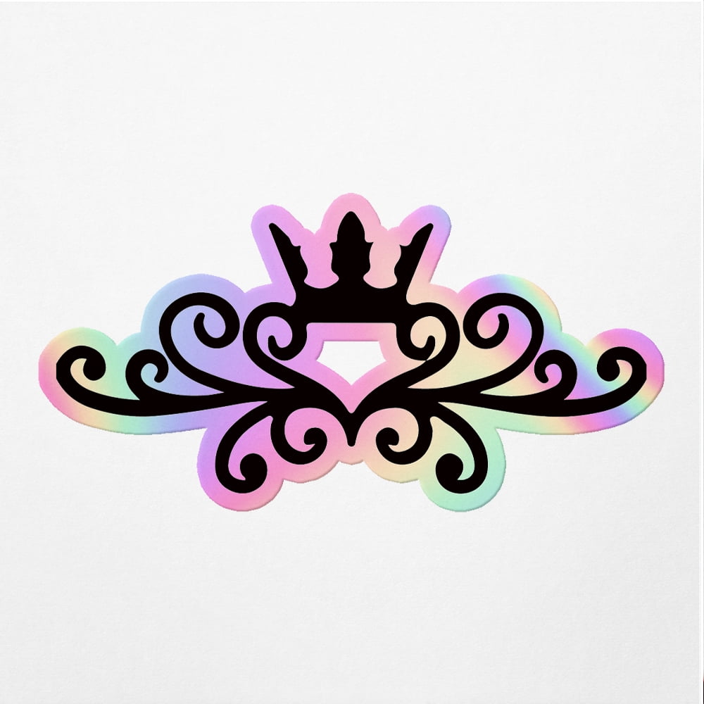 Vinyl Stickers Decals Of Simple Flourish Illustration - Apply On Any ...