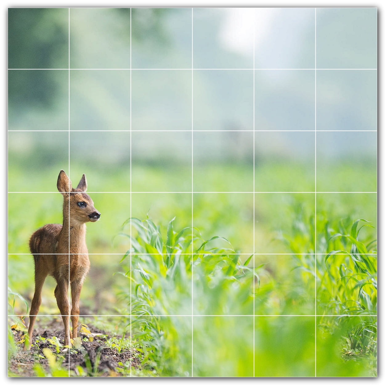Picture-Tiles.com: Deer Ceramic Tile Wall Mural WAL500470-66XL. 72"W x ...