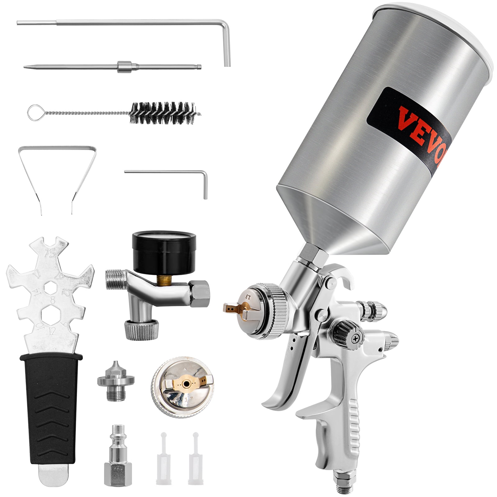 VEVOR HVLP Spray Gun, High Performance Automotive Paint Gun with 1.4/1 ...
