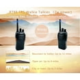 Radtel RT88 Rechargeable FRS Walkie Talkies Long Range Handheld License ...