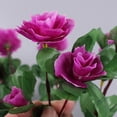 Agiufgs Artificial Flower Bouquet 13.78, Lifelike Silk Petals with ...