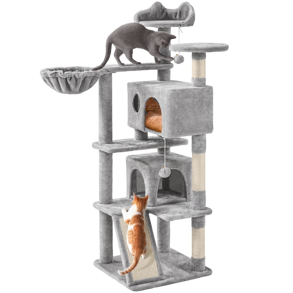 Click here for Yaheetech 57.5h Cat Tree Tower W/ 2 Condos & Round... prices