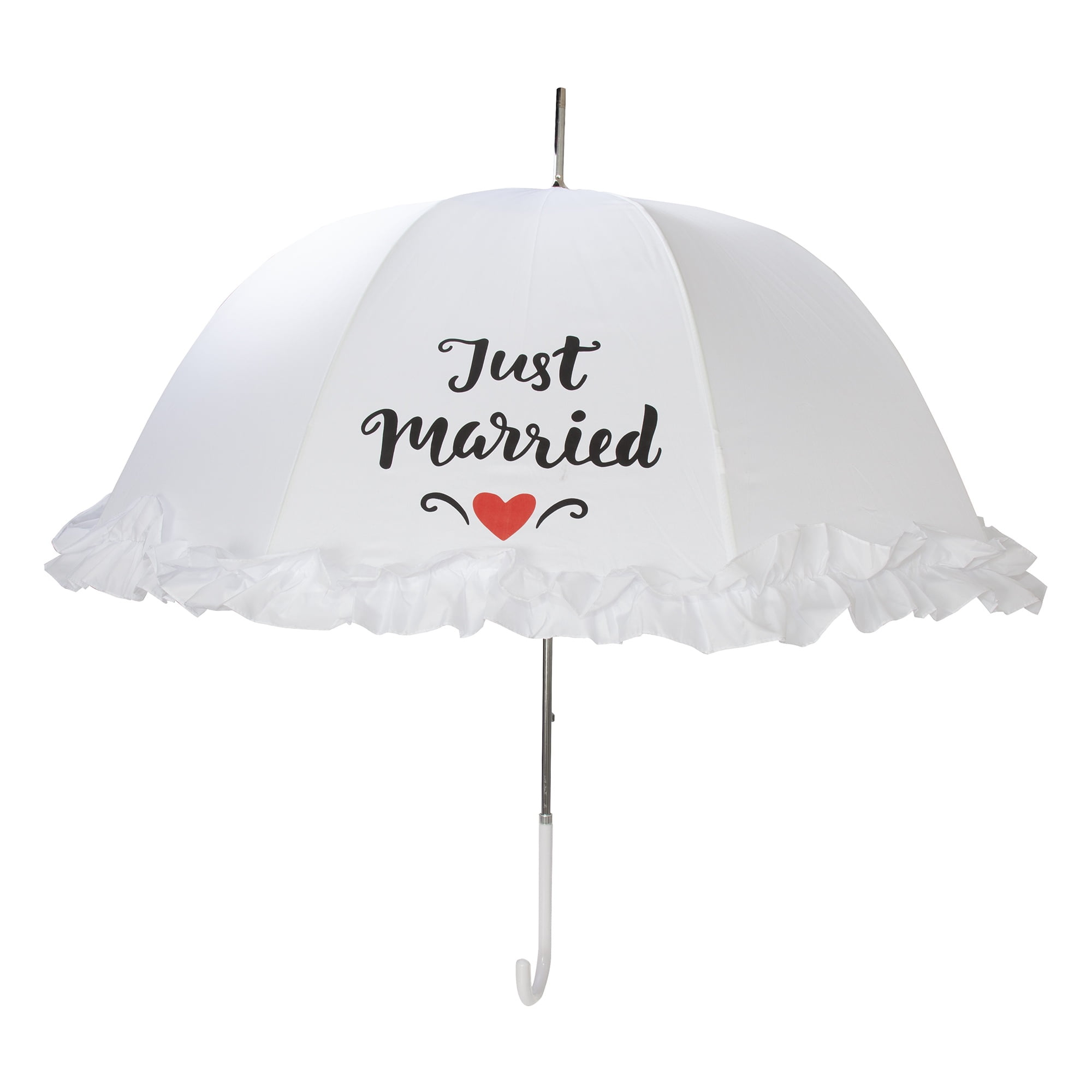 X-brella Womens Frilly Just Married Wedding Umbrella | Walmart Canada