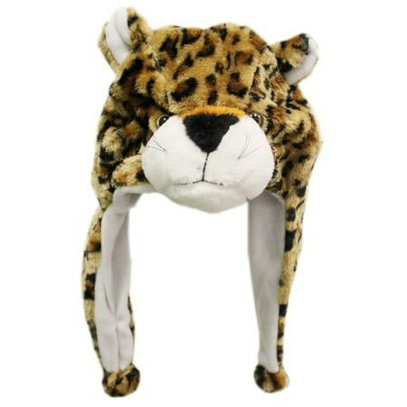 "Plush Animal Hat Costume Cap Cute Soft Faux Fur Stuffed Toy Hood ...