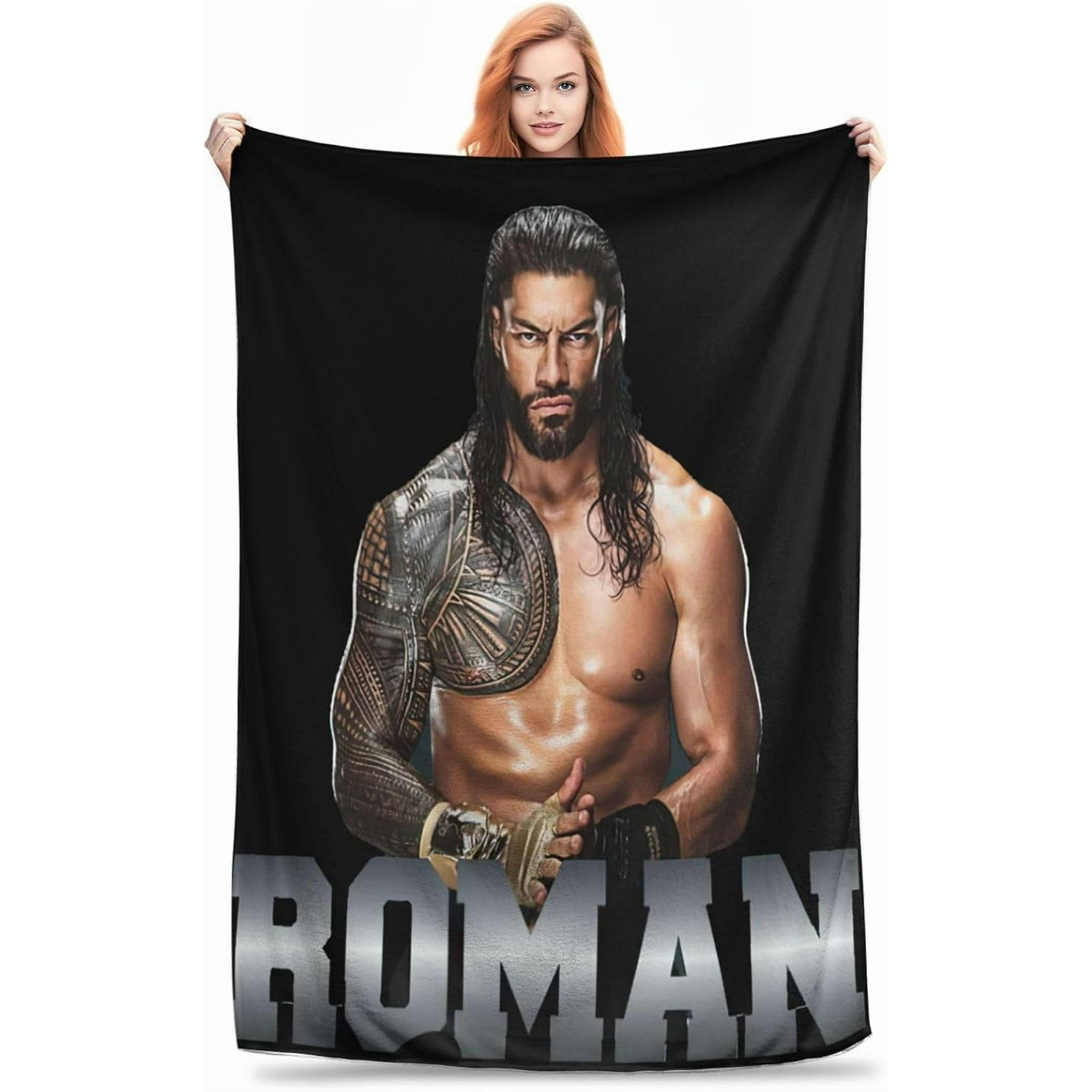 Click here for Hfunnyblanket Roman Wrestler Reigns Throw Blanket... prices