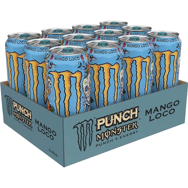 Monster Energy, Mango Loco, 473mL cans, Pack of 12 - Walmart.com