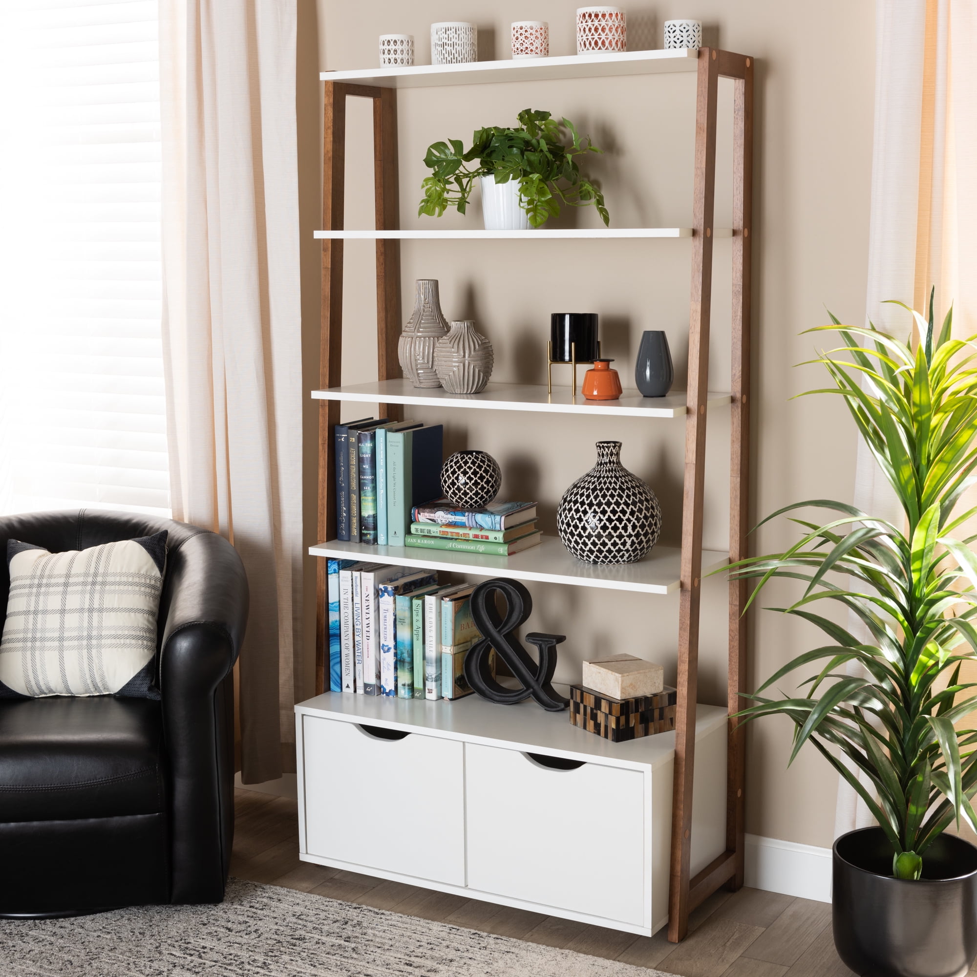 Baxton Studio Senja Modern and Contemporary Two-Tone White and Ash ...