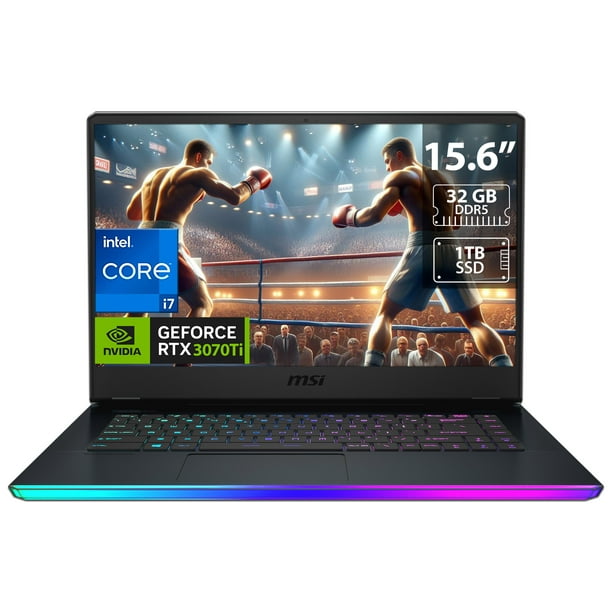 Laptop Gamer MSI Raider GE66: Intel Core i7 12700H (hasta 4.7 GHz), RAM ...