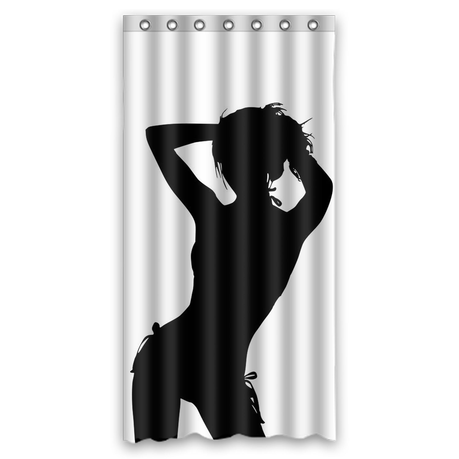 Zkgk Sexy Woman Silhouette Waterproof Shower Curtain Bathroom Decor