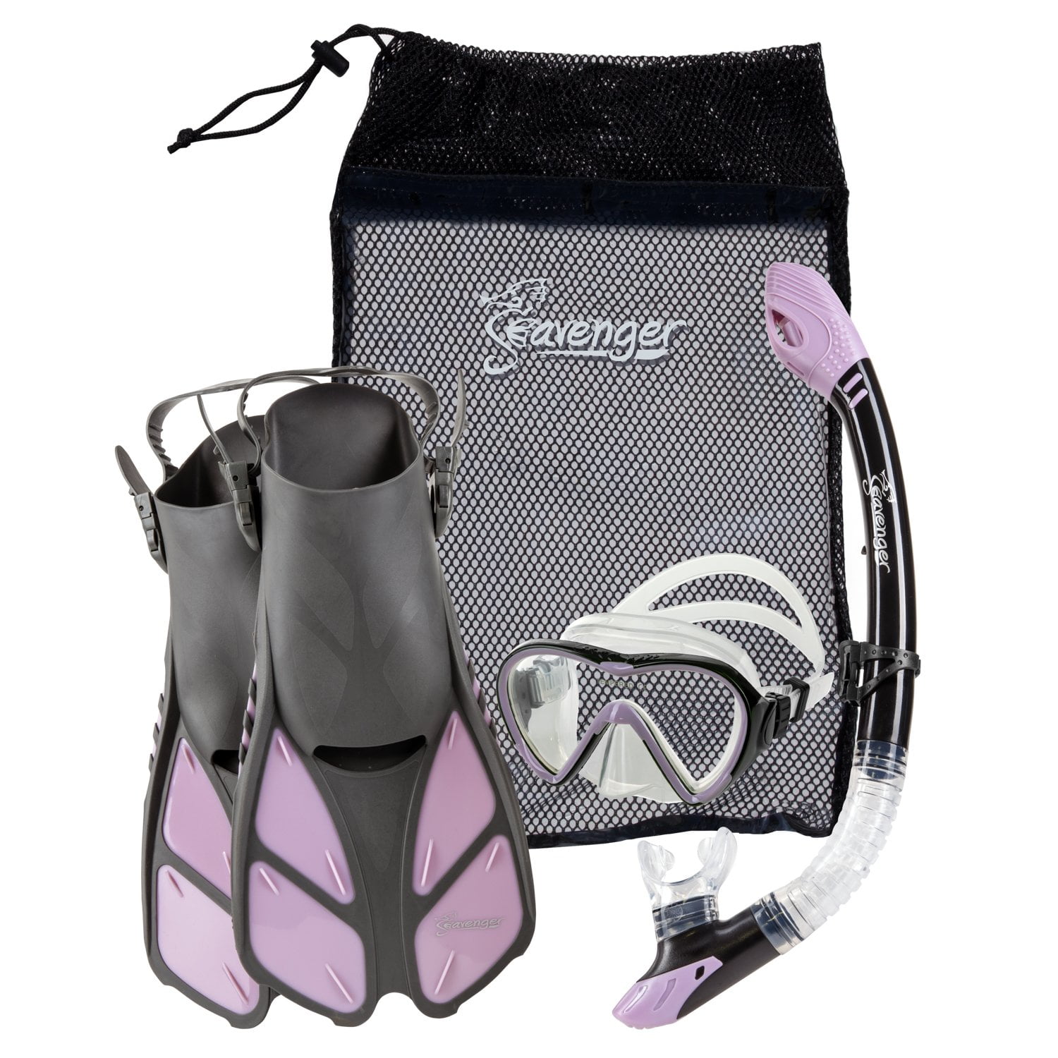 Seavenger Aviator Diving Kit/Snorkeling Set | Kids and Adults (Lavender ...