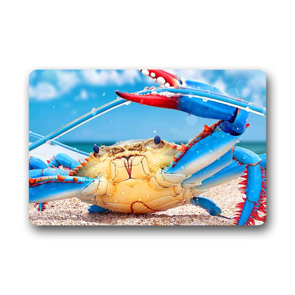 CADecor Crab Doormat Indoor Outdoor Floor Rug 30x18 inches - Walmart.com