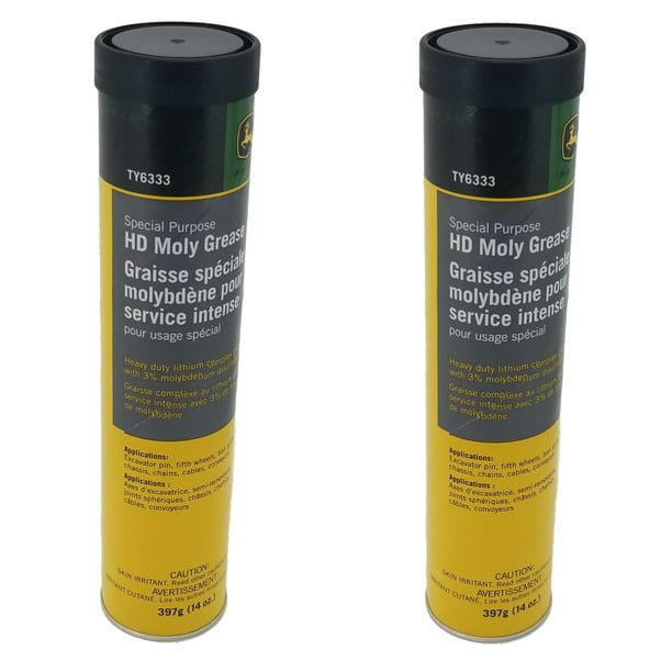 John Deere Original Equipment HD Moly Grease Grease (SET OF 2) - TY6333 ...