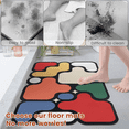 4PCS Door Mat, Colorful Welcome Doormat, Drying Absorbent Non Slip ...