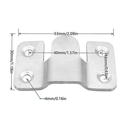 Betterlifefg-6 Pairs Concealed Mount Bracket Furniture Connector ...