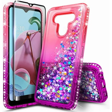 LG K51 Phone Case, With [Tempered Glass Screen Protector Included ...