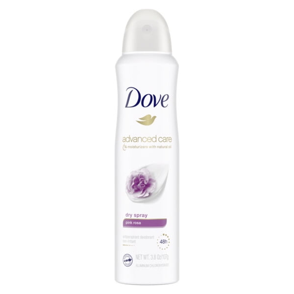 Dove Advanced Care Dry Spray Antiperspirant Deodorant Pink Rosa, 3.8 oz ...
