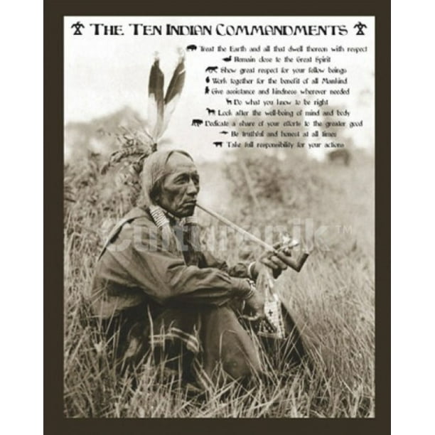 10 Indian Commandments Poster (20 X 16) - Walmart.ca