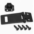 4 Pcs 2 Inch Black Padlock Hasp, Painted Iron Security Door Latch Clasp ...